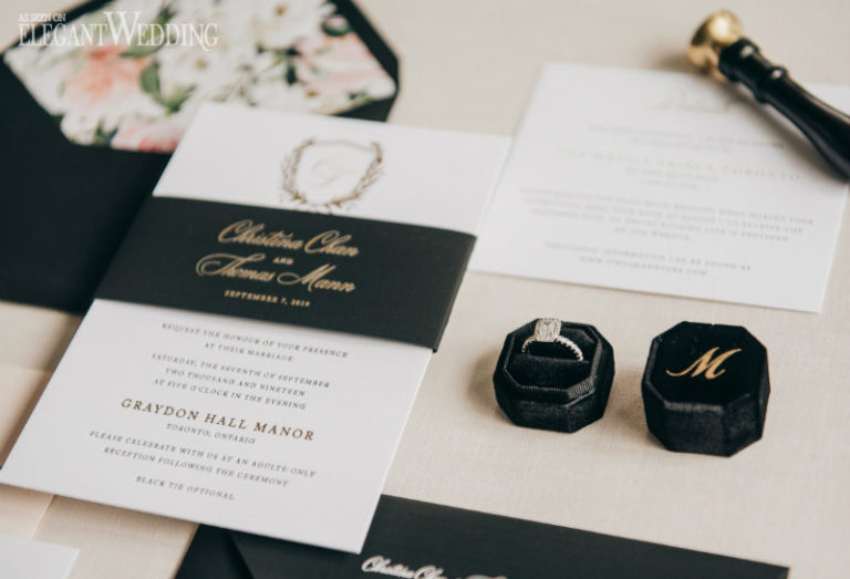 Black and gold opulent wedding | ElegantWedding.ca