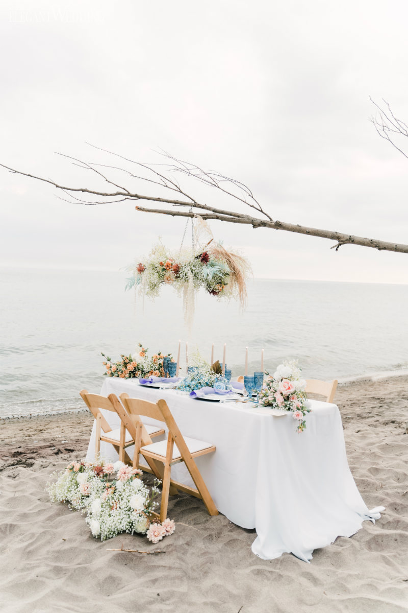 Beach Wedding Ceremony and Reception | ElegantWedding.ca